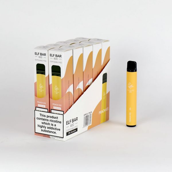Elf Bar 600 Peach Ice Disposable Puff Bar 20mg - Shisha Vibe
